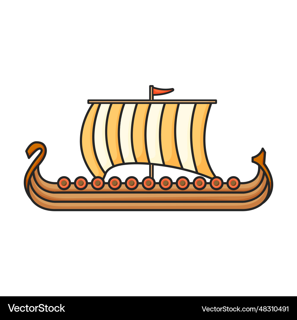 Viking Longboat Clipart