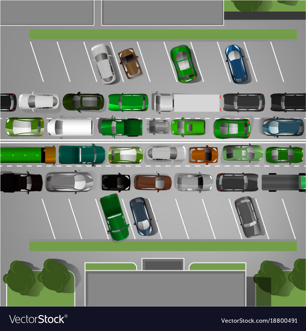 Traffic jam image Royalty Free Vector Image - VectorStock