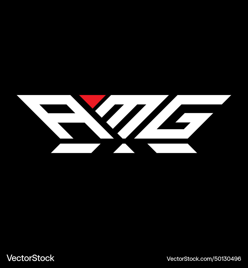 Amg letter logo design simple and modern Vector Image