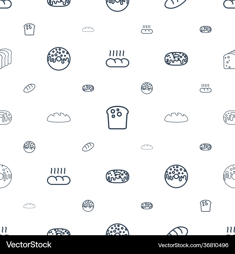 Bake icons pattern seamless white background Vector Image
