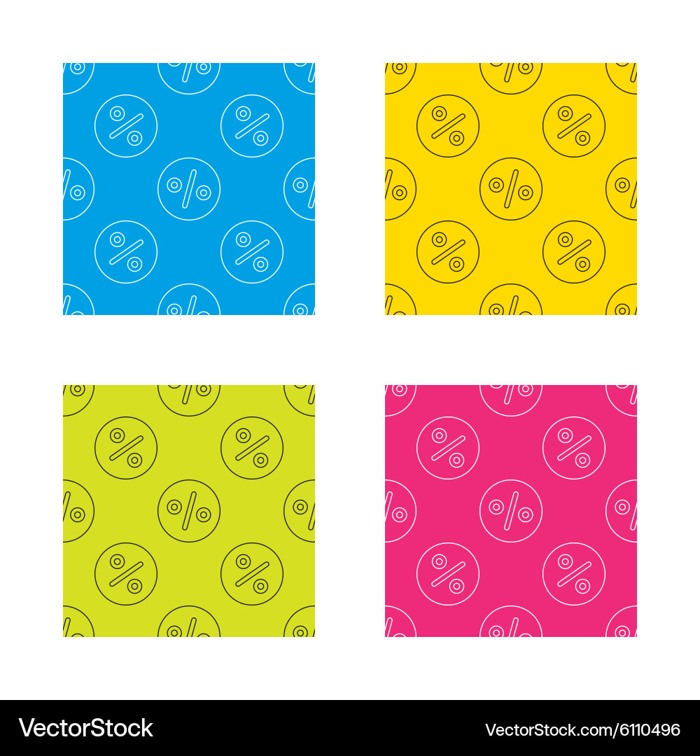 Discount percent icon sale sign Royalty Free Vector Image