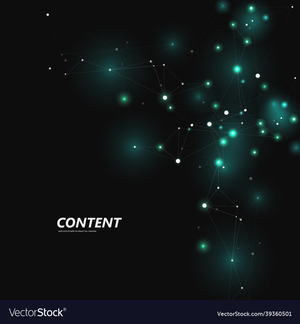 Abstract triangle structure network design Vector Image