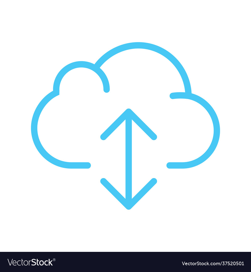 Cloud computing icon design Royalty Free Vector Image