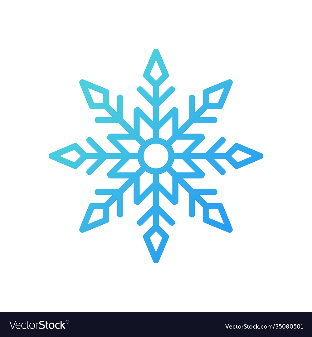 Snowflake icon logo icon design Royalty Free Vector Image