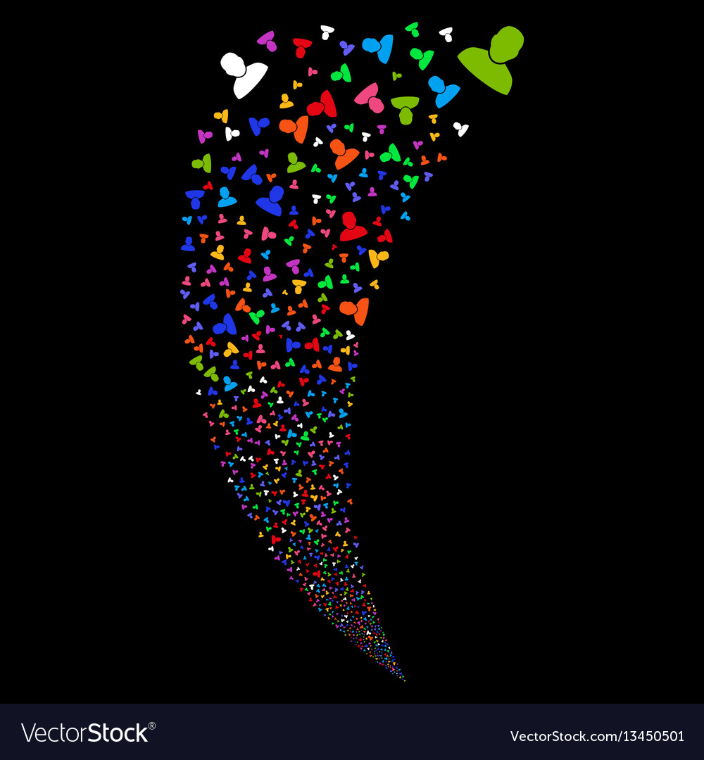 User random stream Royalty Free Vector Image - VectorStock