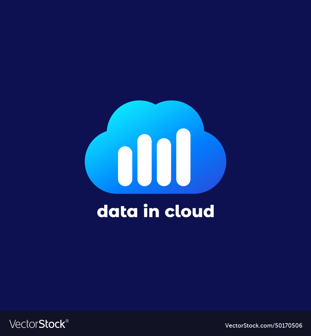 Cloud analytics icon for web and apps Royalty Free Vector