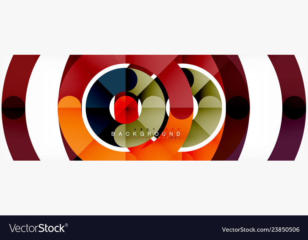 Linear design circle background Royalty Free Vector Image