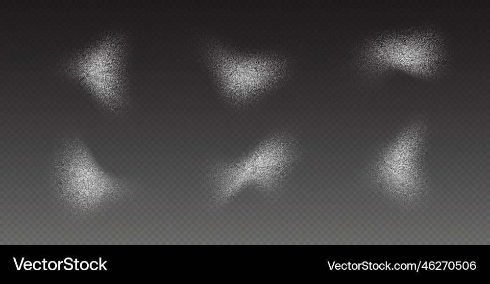 Sugar powder splash flying salt baking flour top Vector Image
