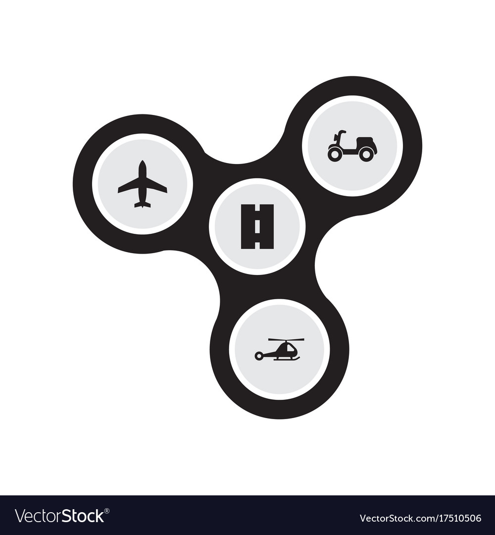 Transport icons set collection of skooter Vector Image