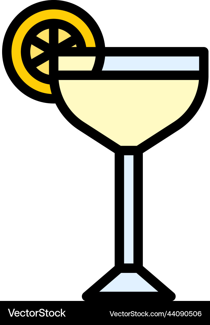 White lady cocktail icon alcoholic mixed drink Vector Image