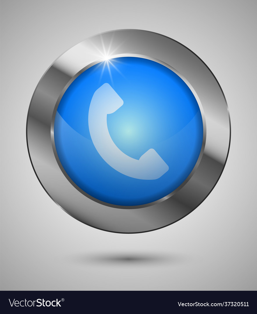 Button phone Royalty Free Vector Image - VectorStock