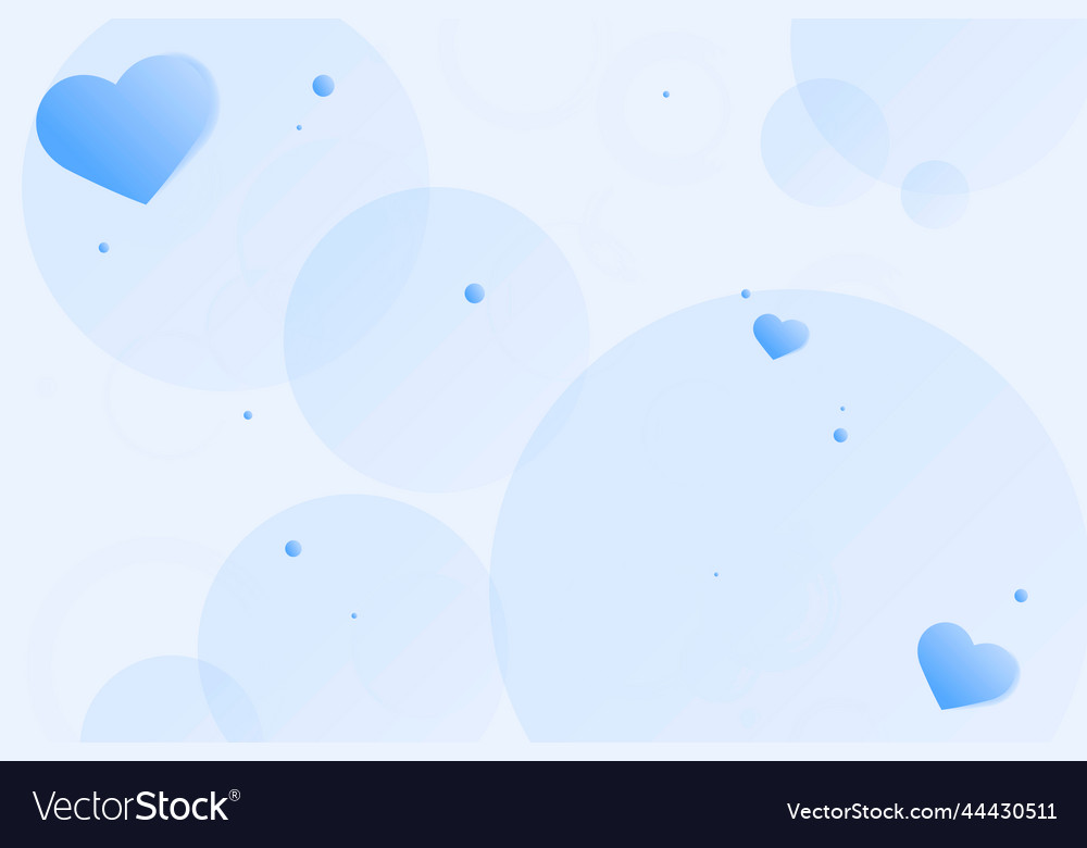 Cute heart bubble pattern background Royalty Free Vector