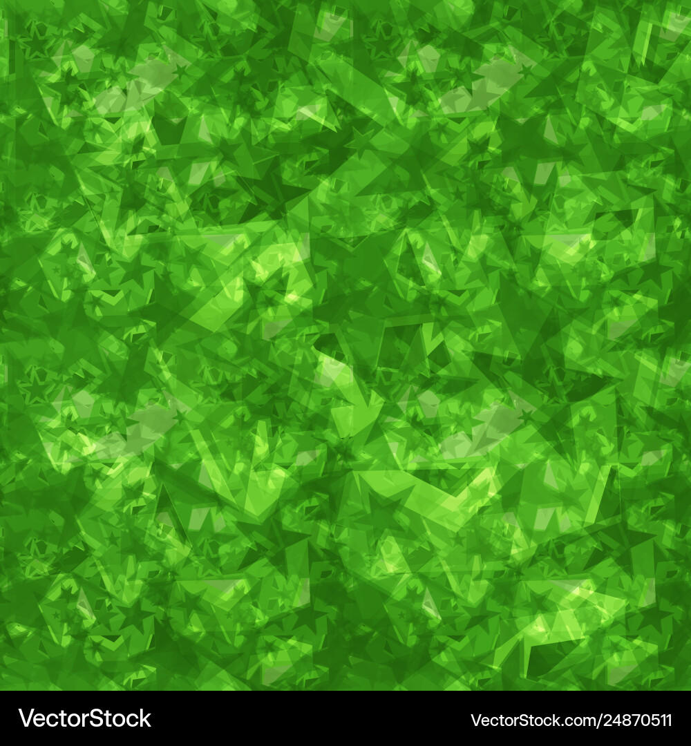 Dark pastel variegated green stars Royalty Free Vector Image