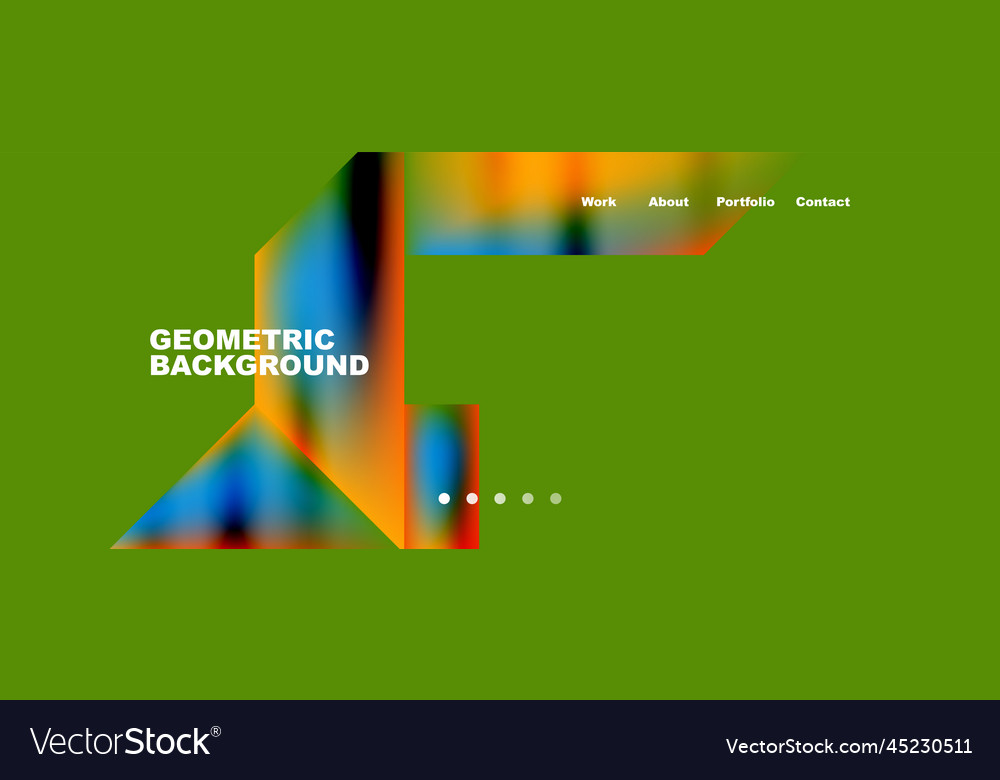 Dynamic lines triangles rectangles geometric Vector Image