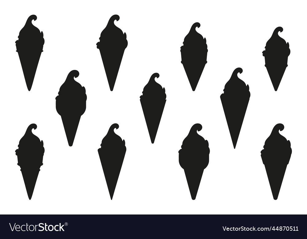 Ice cream silhouette great design for any Vector Image