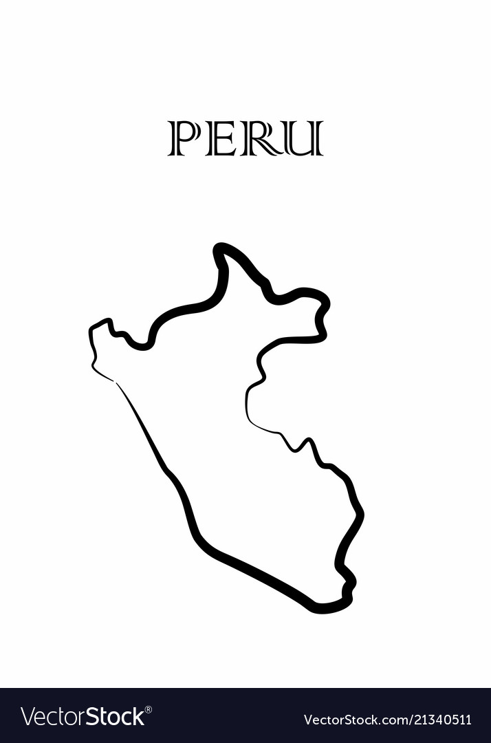 Peru map Royalty Free Vector Image - VectorStock