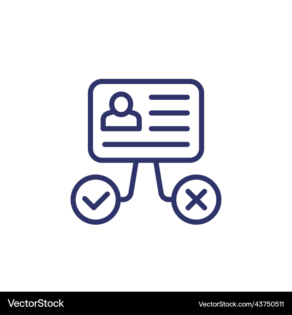 Recruitment and hr line icon Royalty Free Vector Image