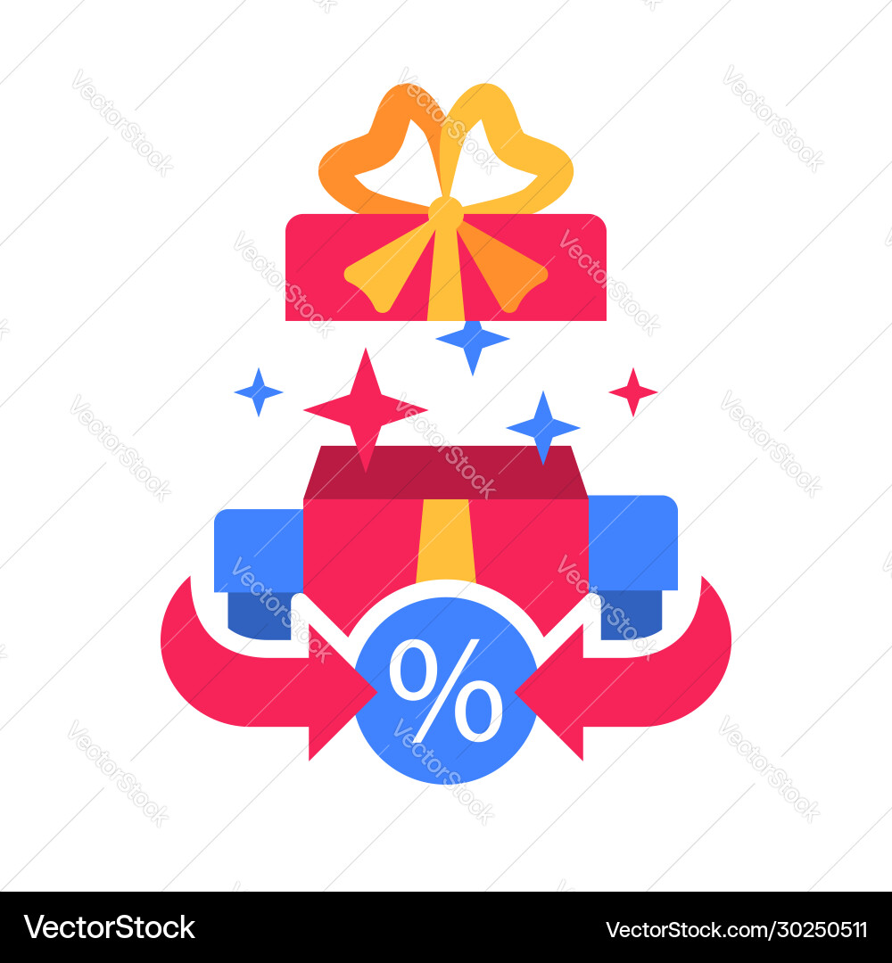 Special reward prize giveaway loyalty present Vector Image