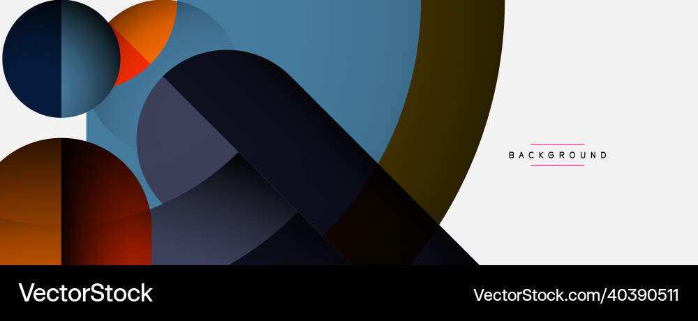 Trendy shapes color minimal design composition Vector Image