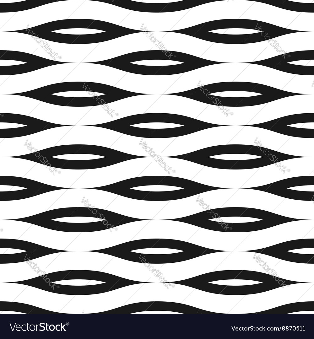 Wavy lines seamless pattern Royalty Free Vector Image