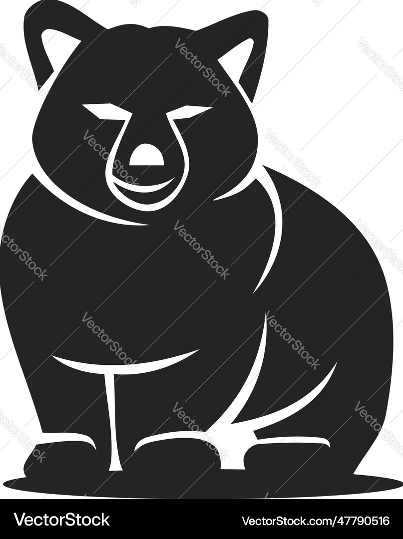 Bear logo template icon brand identity isolated Vector Image