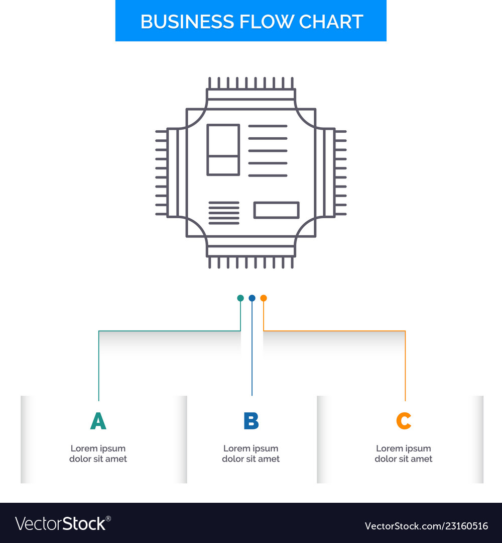 Chip cpu microchip processor technology business Vector Image Chip cpu microchip processor technology business Vector Image