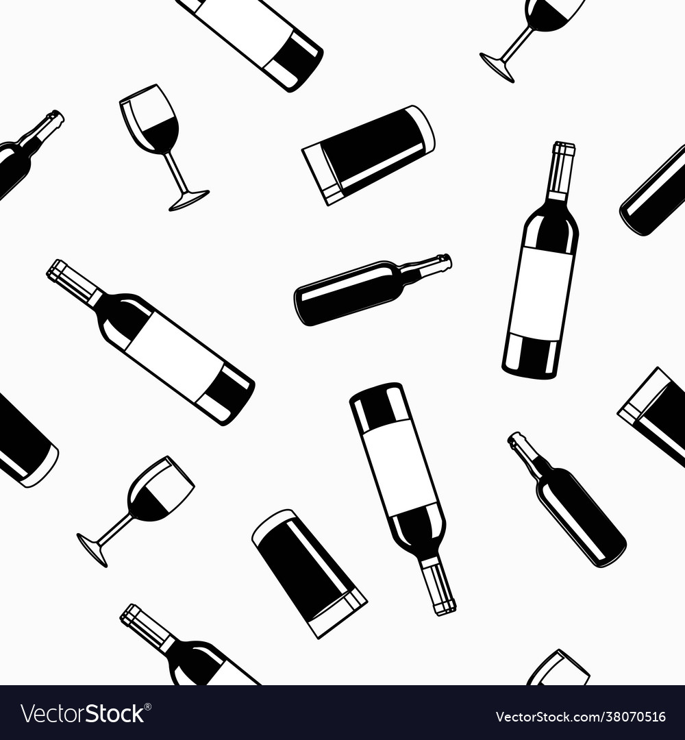 Drinks pattern Royalty Free Vector Image - VectorStock