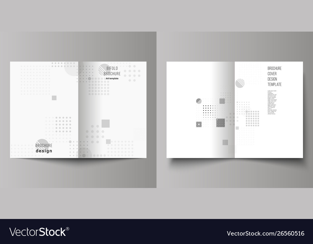 Layout two a4 format modern Royalty Free Vector Image