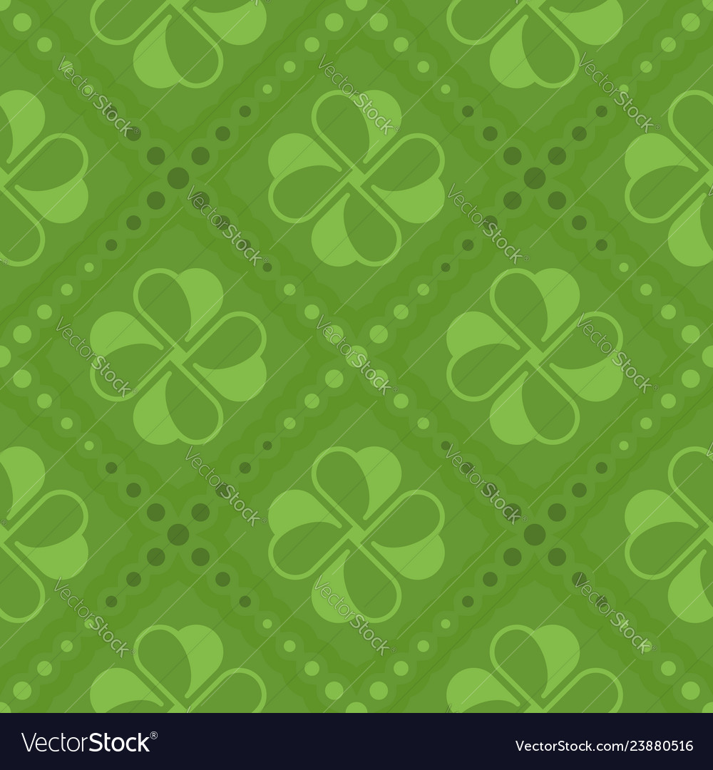 Patrick day seamless pattern Royalty Free Vector Image