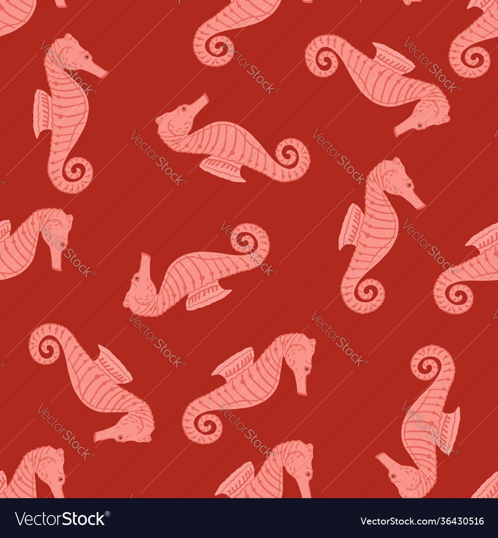 Seamless random pattern with pink colored Vector Image