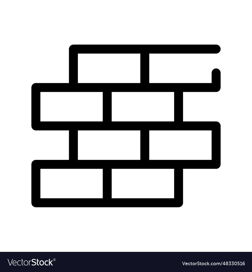 Wall icon Royalty Free Vector Image - VectorStock