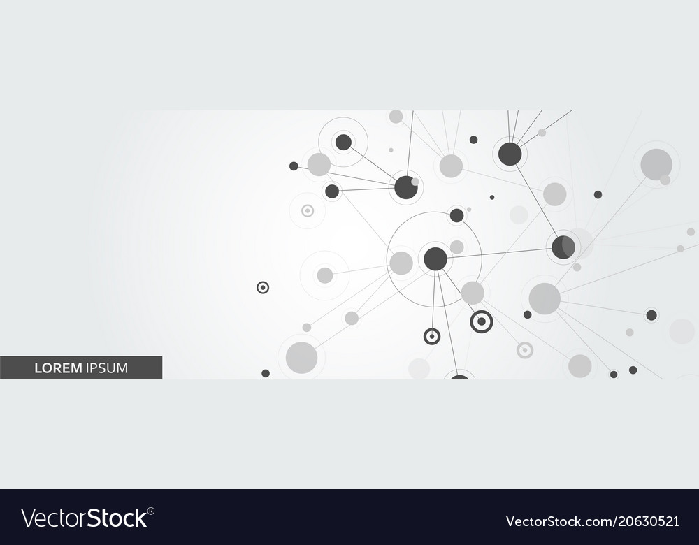 Abstract connection structure Royalty Free Vector Image
