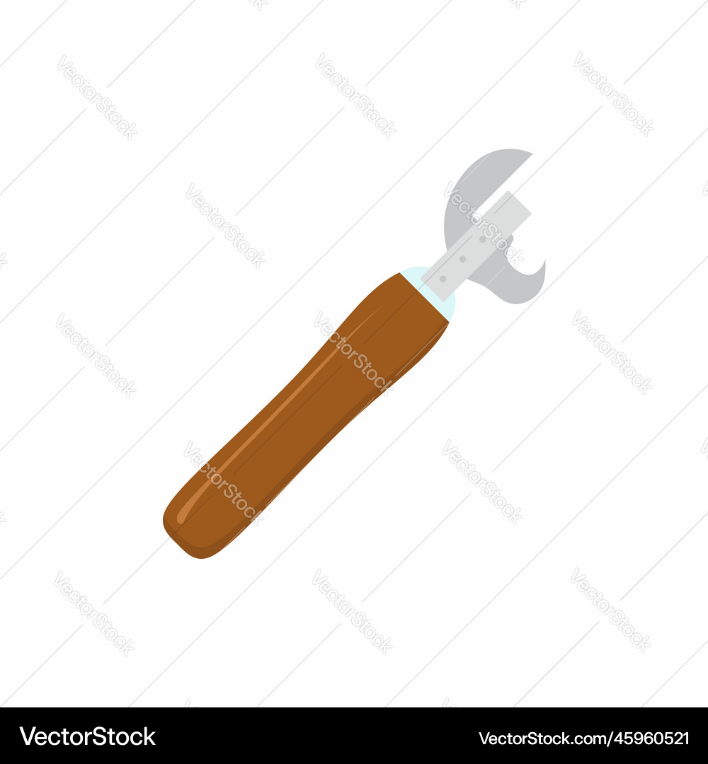 Can opener equipment for opening cans isolated on Vector Image