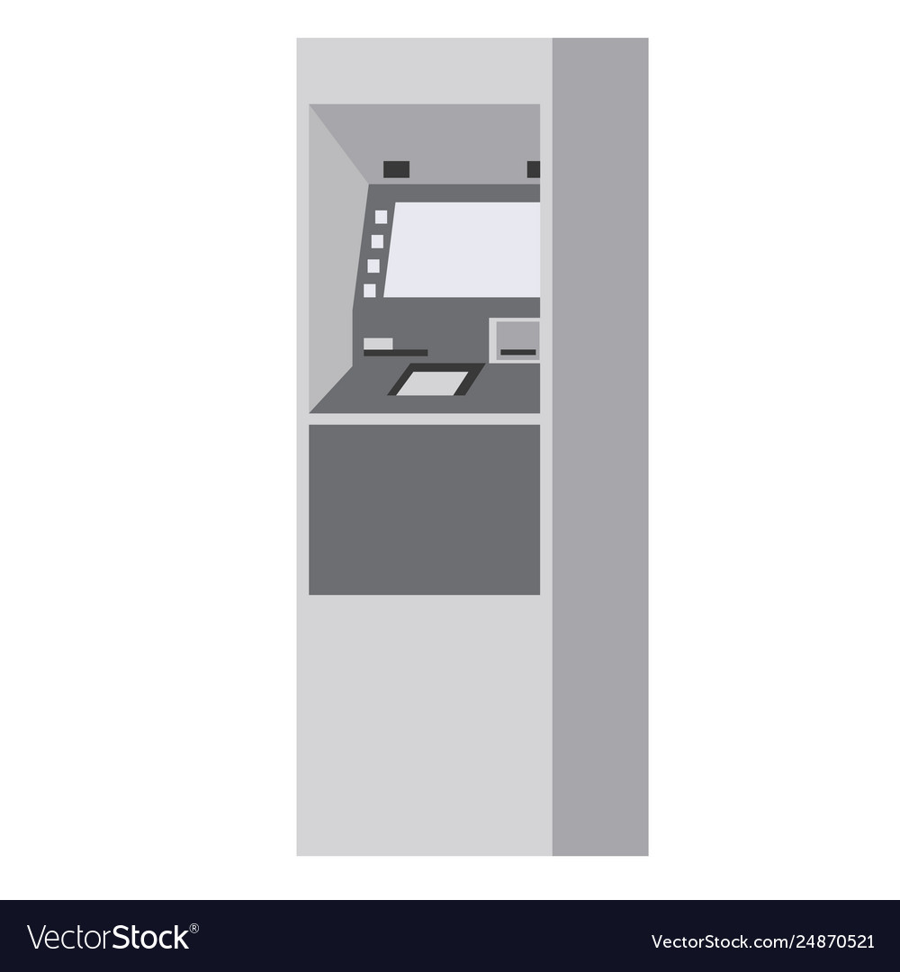 Cash machine flat Royalty Free Vector Image - VectorStock