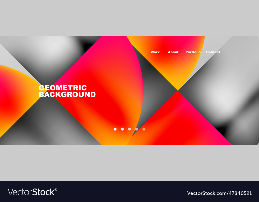 Circles and round elements abstract background Vector Image