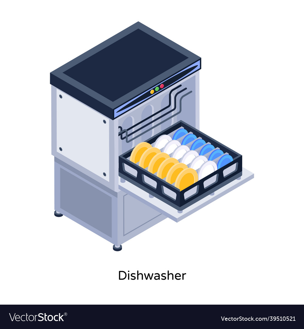 Dishwasher Royalty Free Vector Image - VectorStock