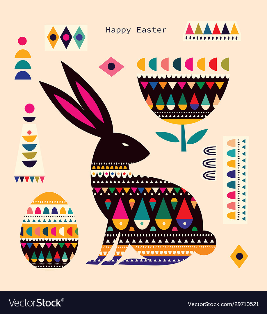 Easter bunny Royalty Free Vector Image - VectorStock