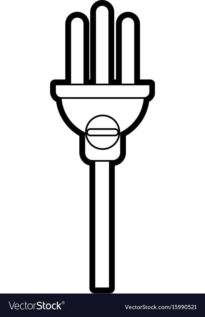 Electric plug Royalty Free Vector Image - VectorStock