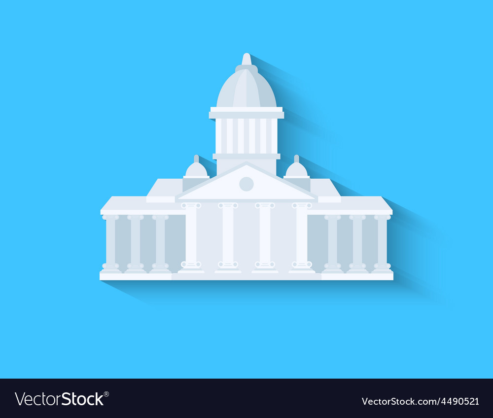 Government flat design Royalty Free Vector Image