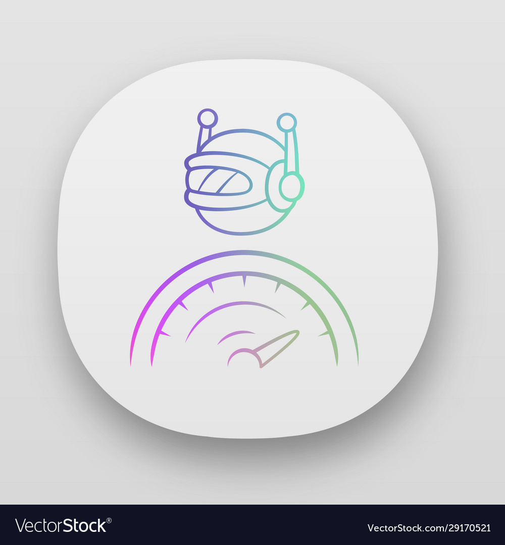 Optimizer bot app icon search engine optimization Vector Image