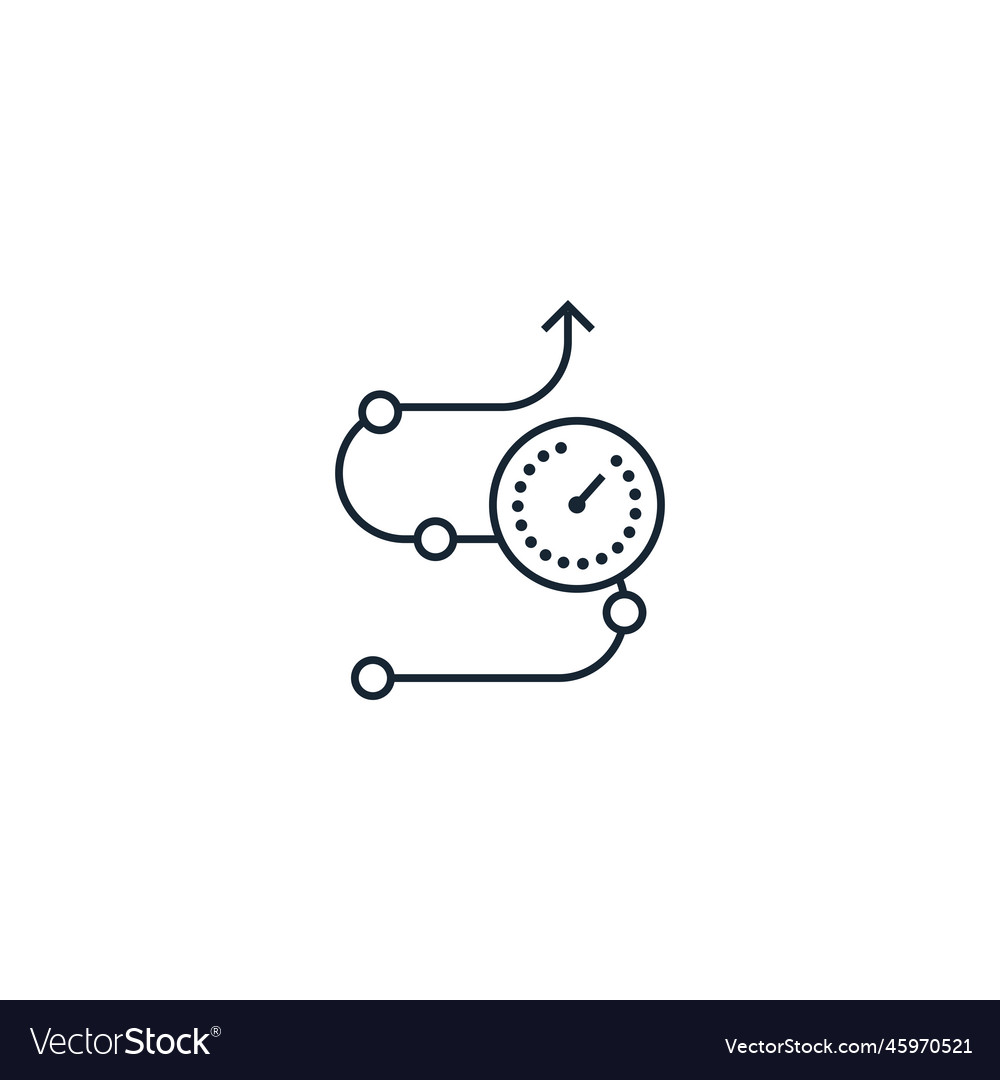 Processing time creative icon from delivery icons Vector Image
