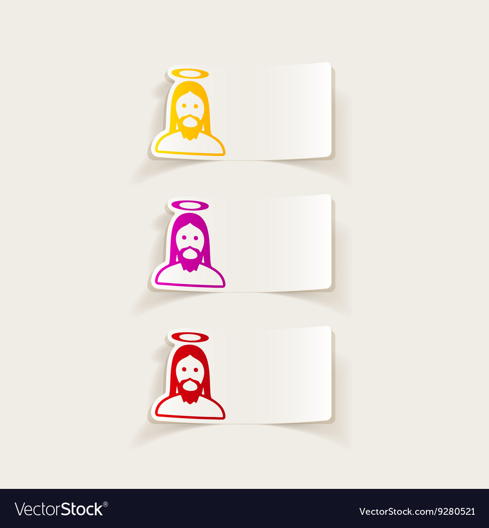 Realistic design element jesus Royalty Free Vector Image