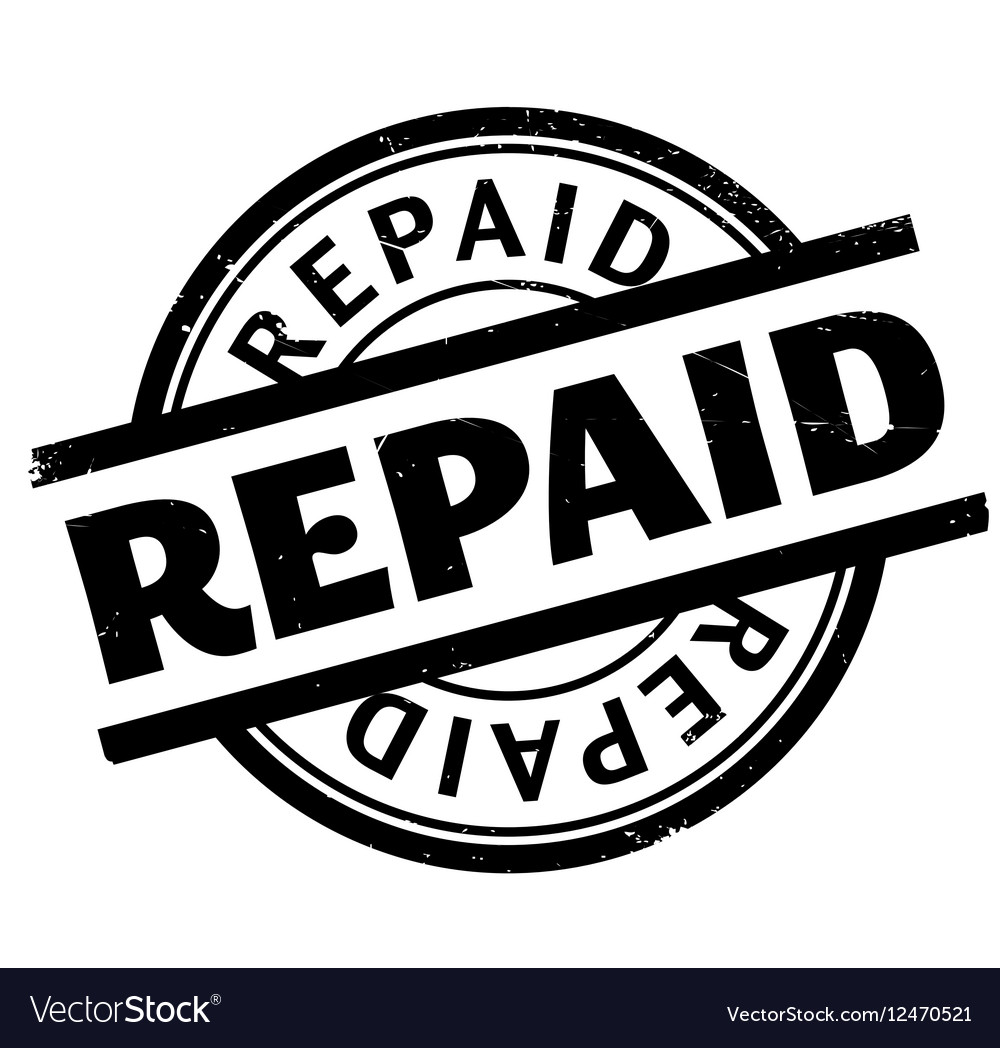 Repaid rubber stamp Royalty Free Vector Image - VectorStock