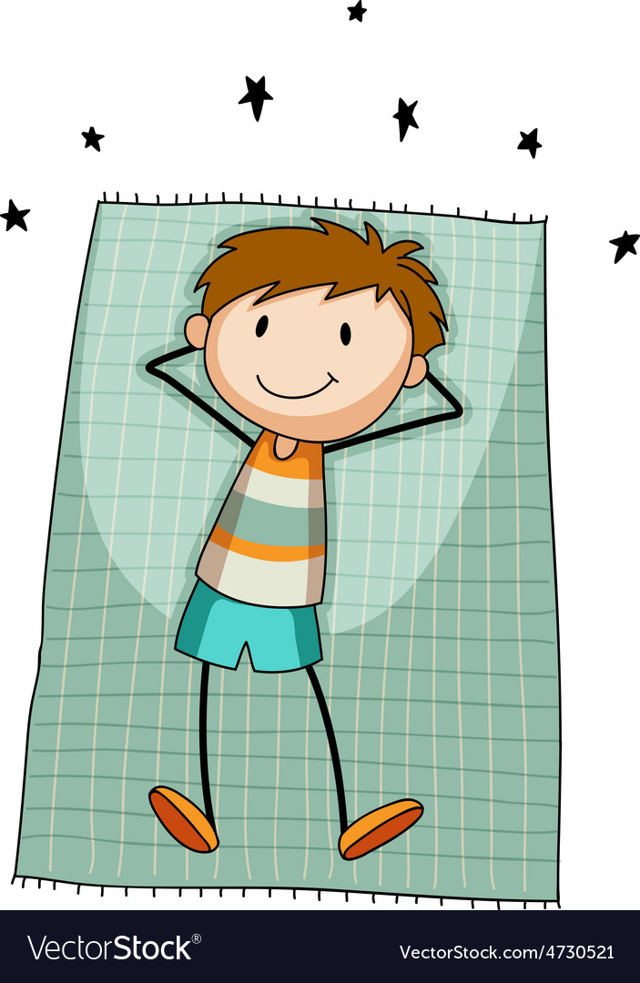 Resting Royalty Free Vector Image - VectorStock