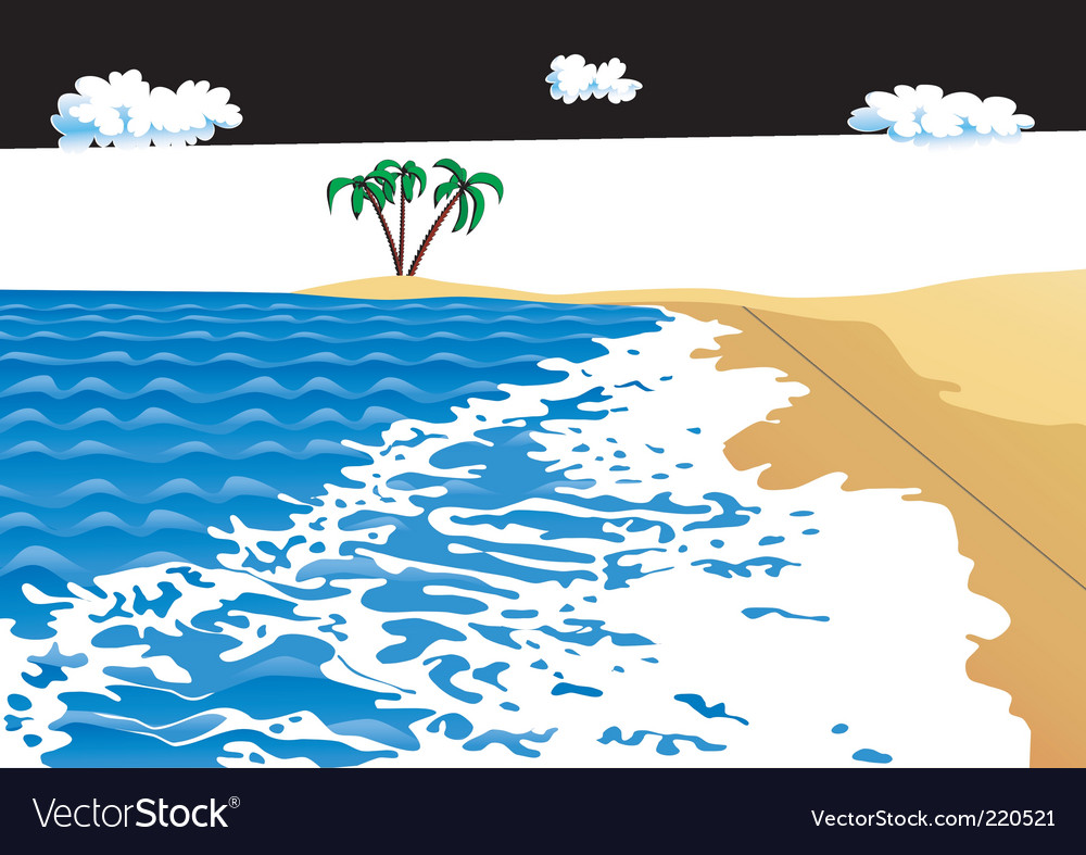 Seascape Royalty Free Vector Image - VectorStock