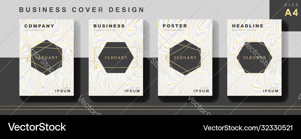 Set marble cover design Royalty Free Vector Image