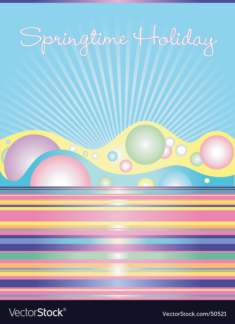 Springtime holiday Royalty Free Vector Image - VectorStock