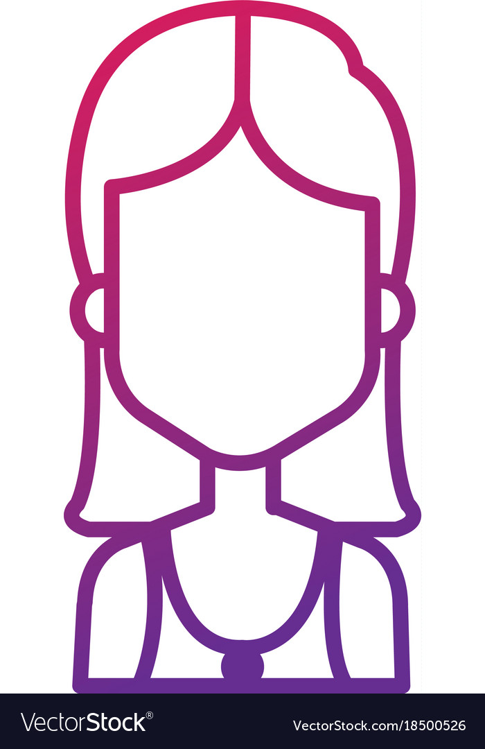 Beautiful woman avatar character Royalty Free Vector Image