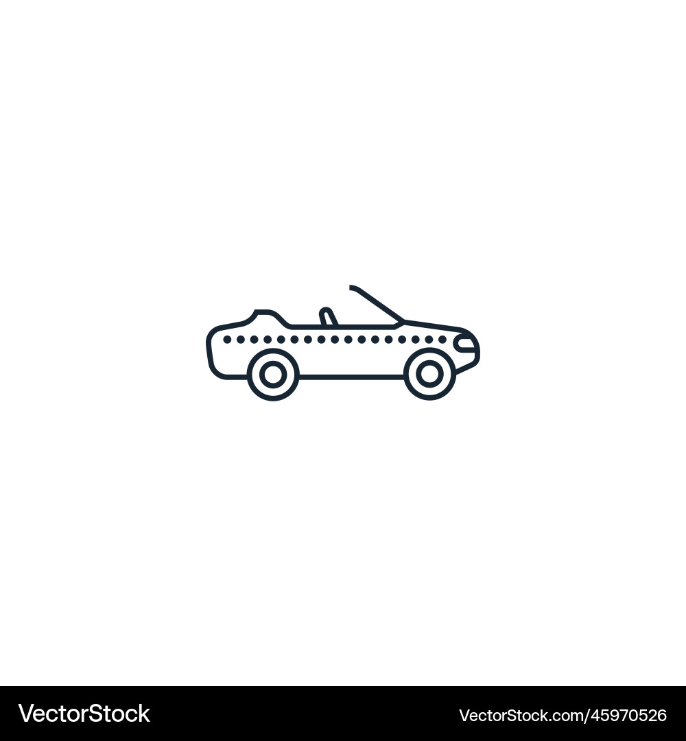 Cabriolet creative icon from transport icons Vector Image