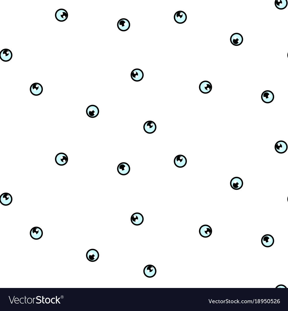 Eyeball fun seamless pattern Royalty Free Vector Image